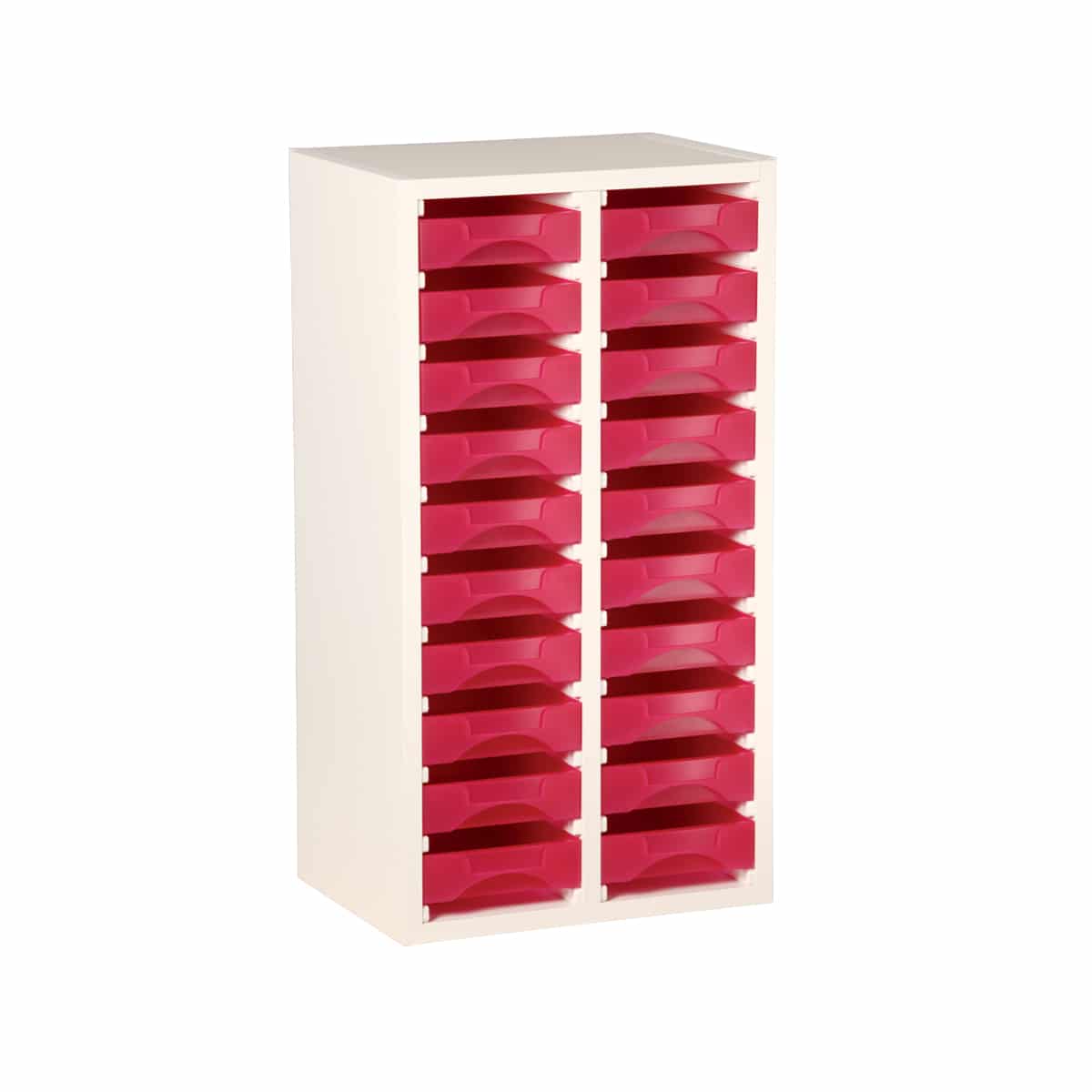 Meuble Duo Starbox Standard 20 cases Stratifié Blanc - Masquelier.fr